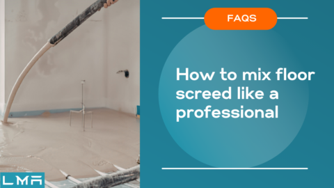 How to mix floor screed like a professional
